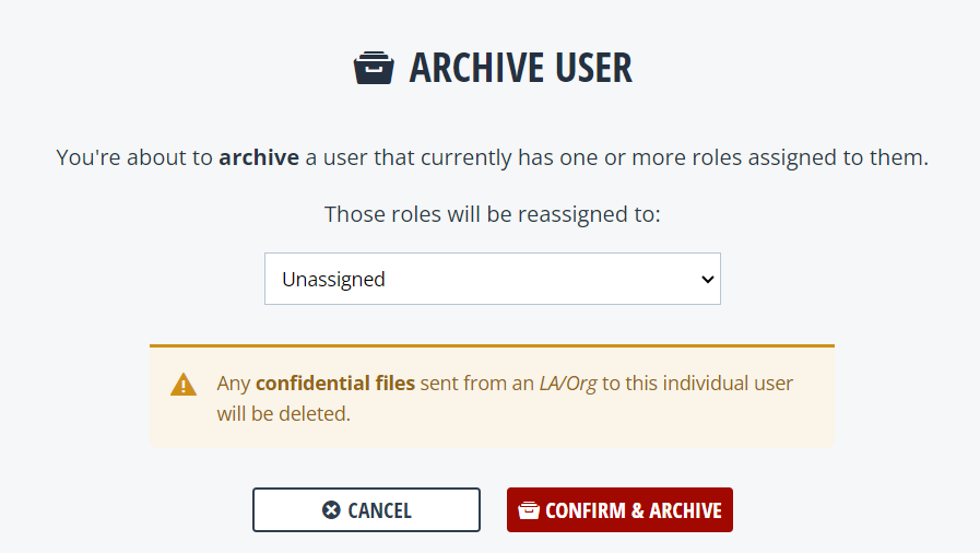 Archiving and Reactivating Users – Perspective