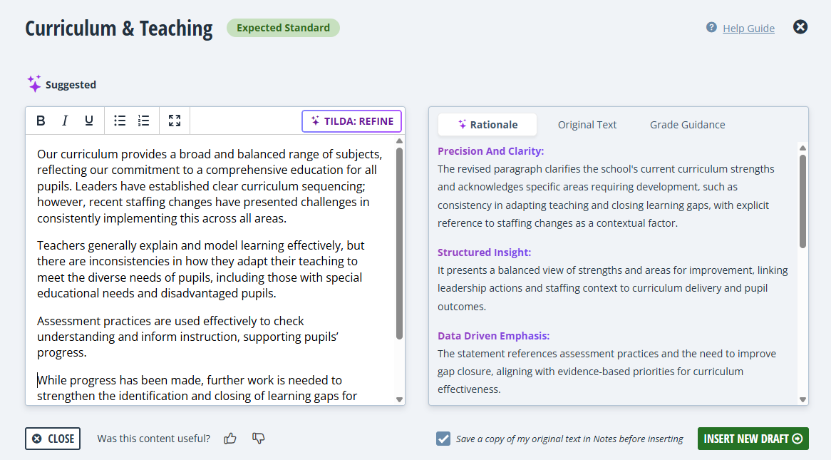 Using TILDA to Refine your SEF – Perspective