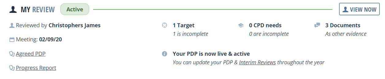 Interim Reviews – Perspective