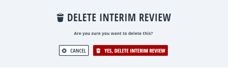 Interim Reviews – Perspective